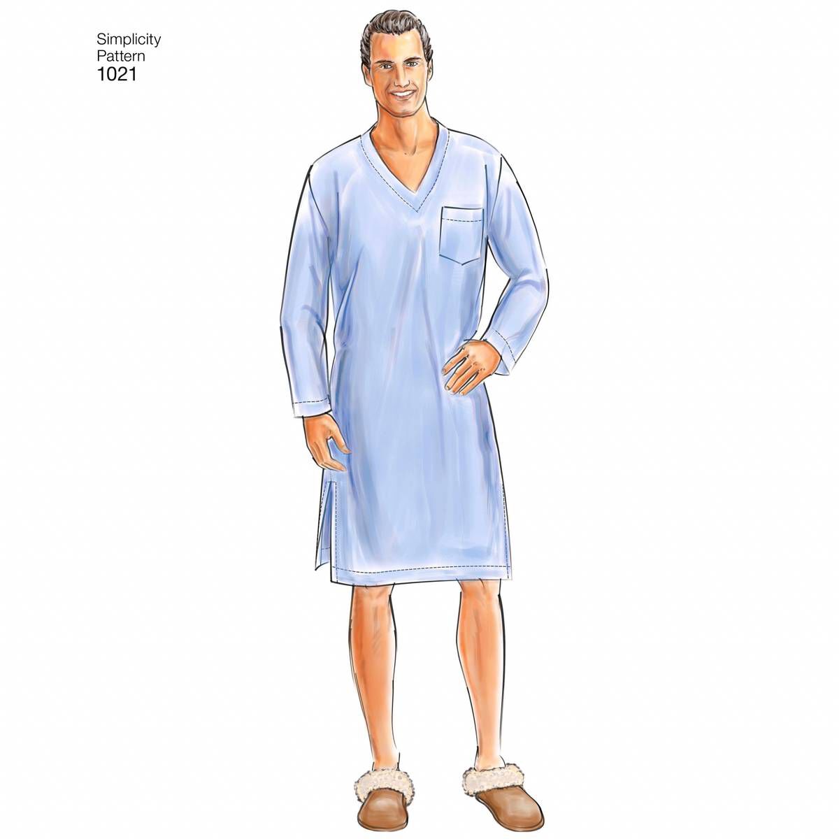 Simplicity Pyjamas and Robe Sewing Pattern 1021 (XS-XL) | Hobbycraft