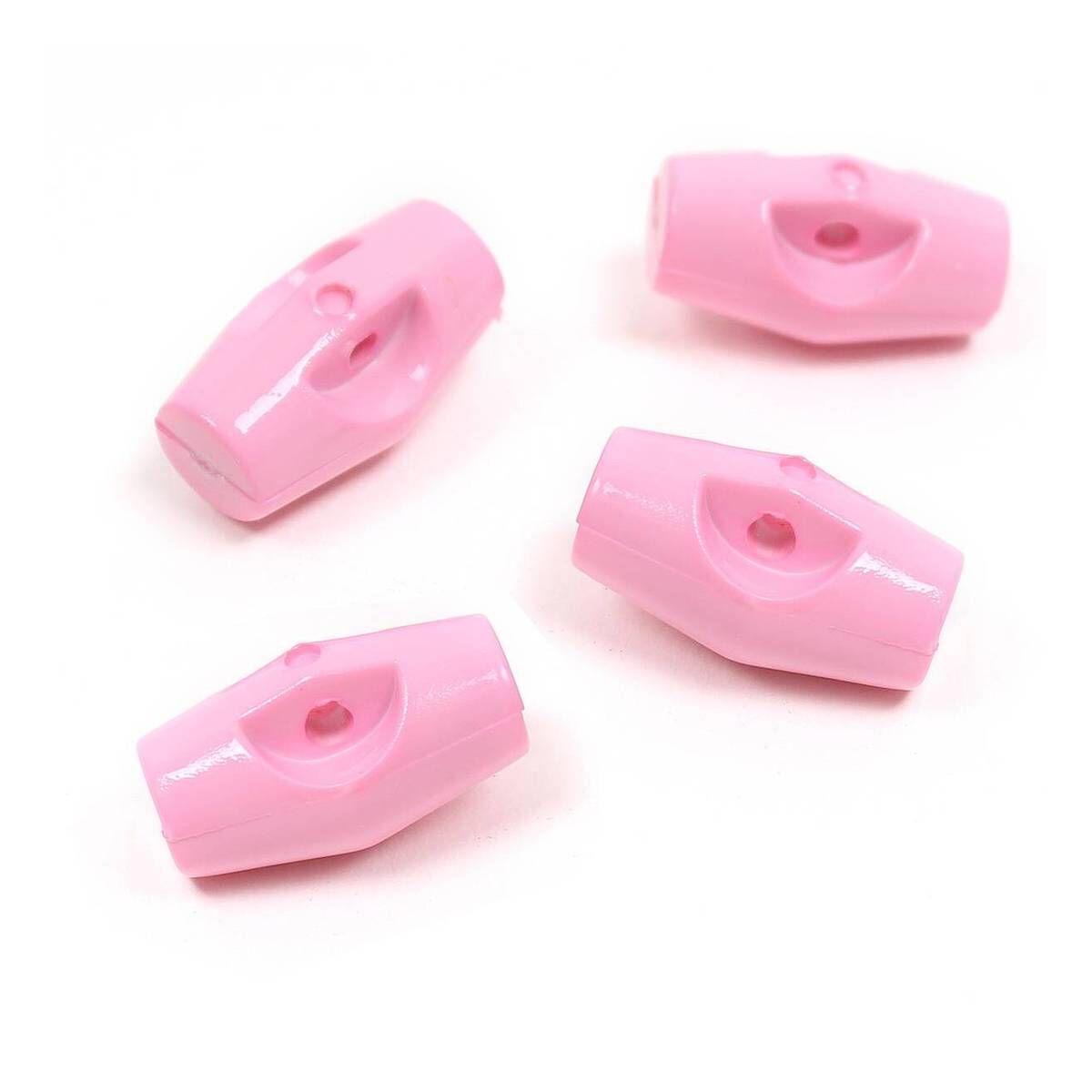 Hemline Pink Basic Barrel Button 4 Pack | Hobbycraft