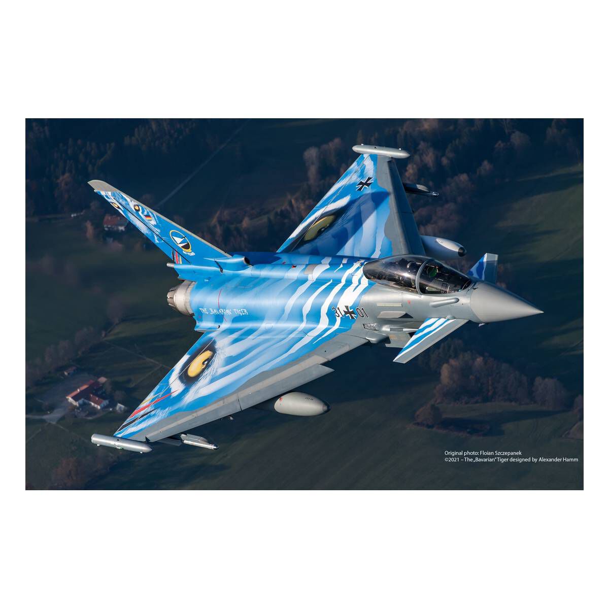 Revell Eurofighter Typhoon Bavarian Tiger 2021 Model Kit 1:72 | Hobbycraft