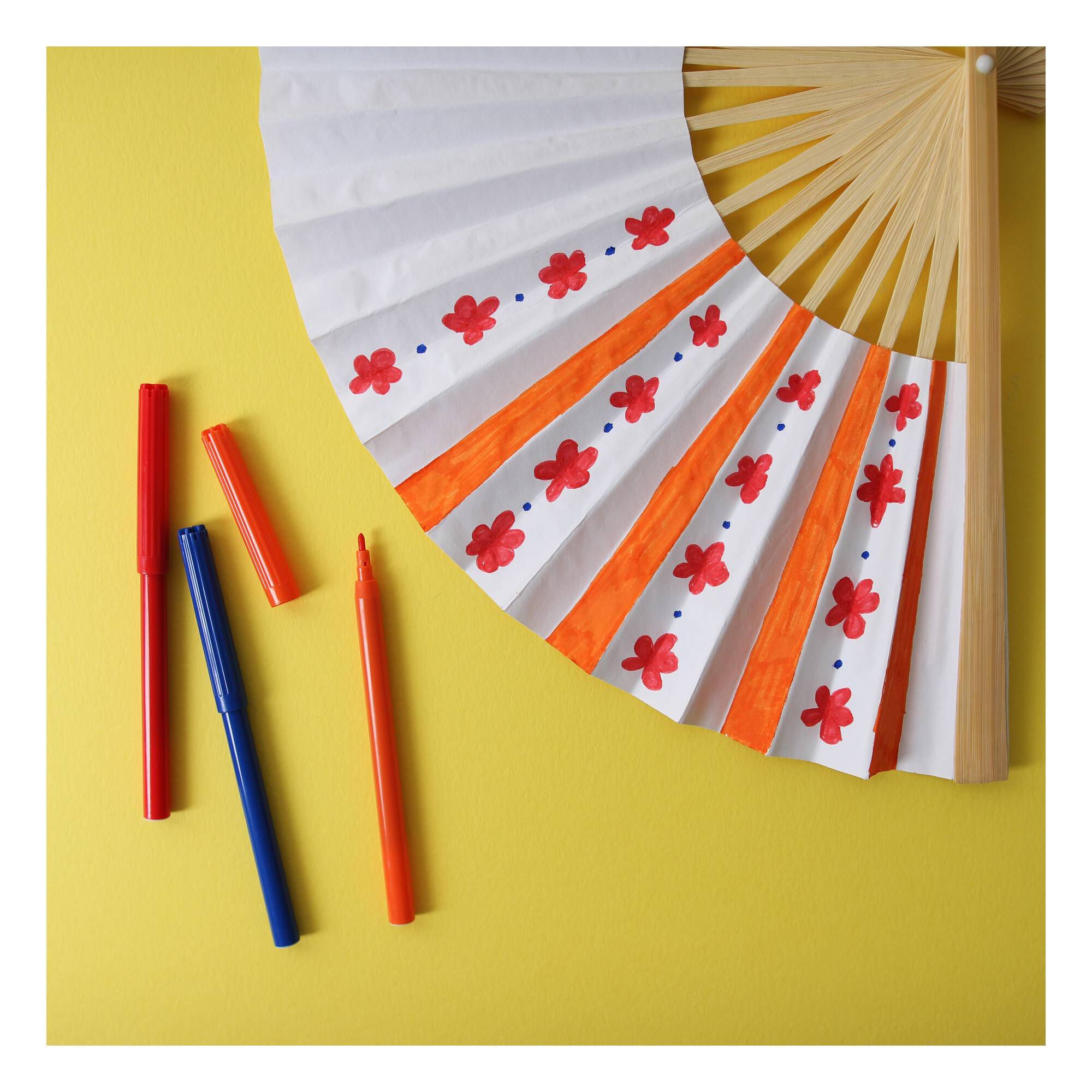 Blank Paper Fans 3 Pack | Hobbycraft