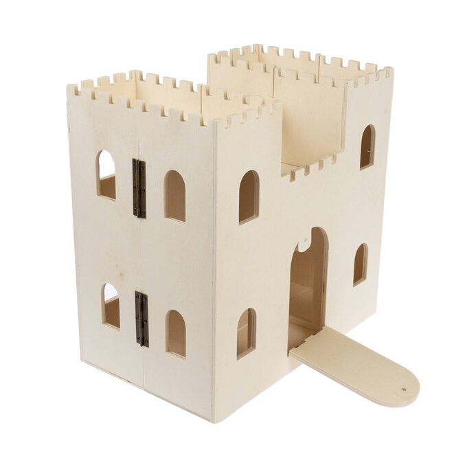 Wooden Play Castle 30cm x 19.5cm | Hobbycraft