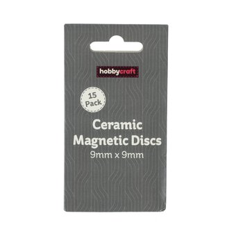Ceramic Magnetic Discs 9mm 15 Pack | Hobbycraft