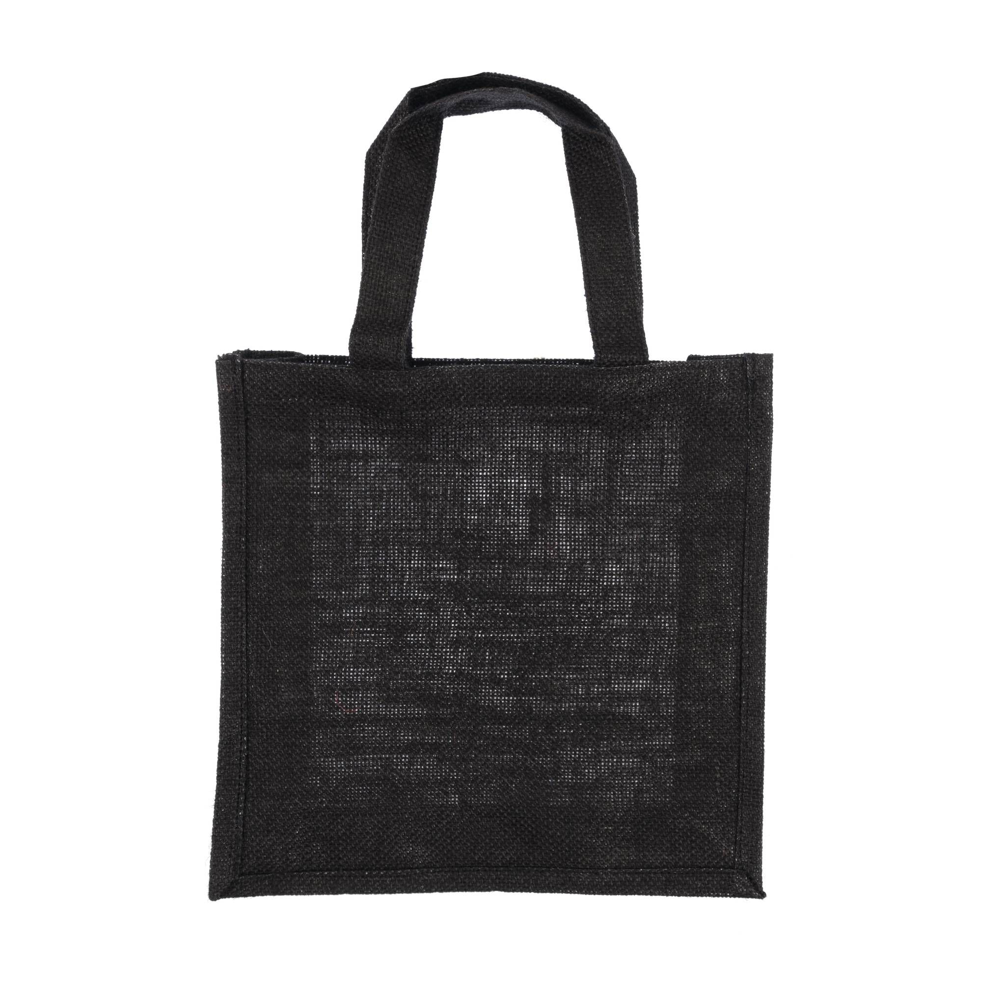 Black Jute Bag 28cm x 28cm x 10cm | Hobbycraft
