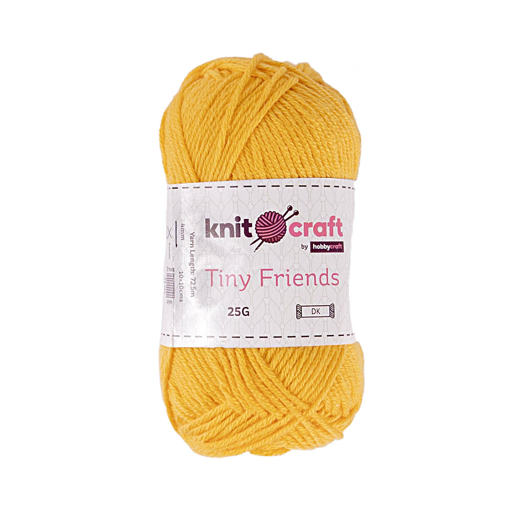 Knitcraft Yellow Tiny Friends Yarn 25g | Hobbycraft