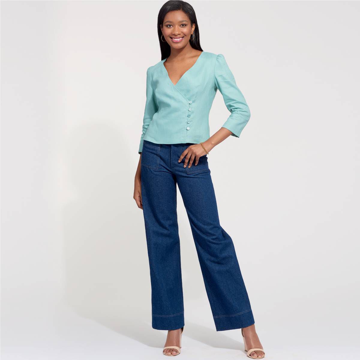 New Look Women's Wrap Top Sewing Pattern N6601 | Hobbycraft