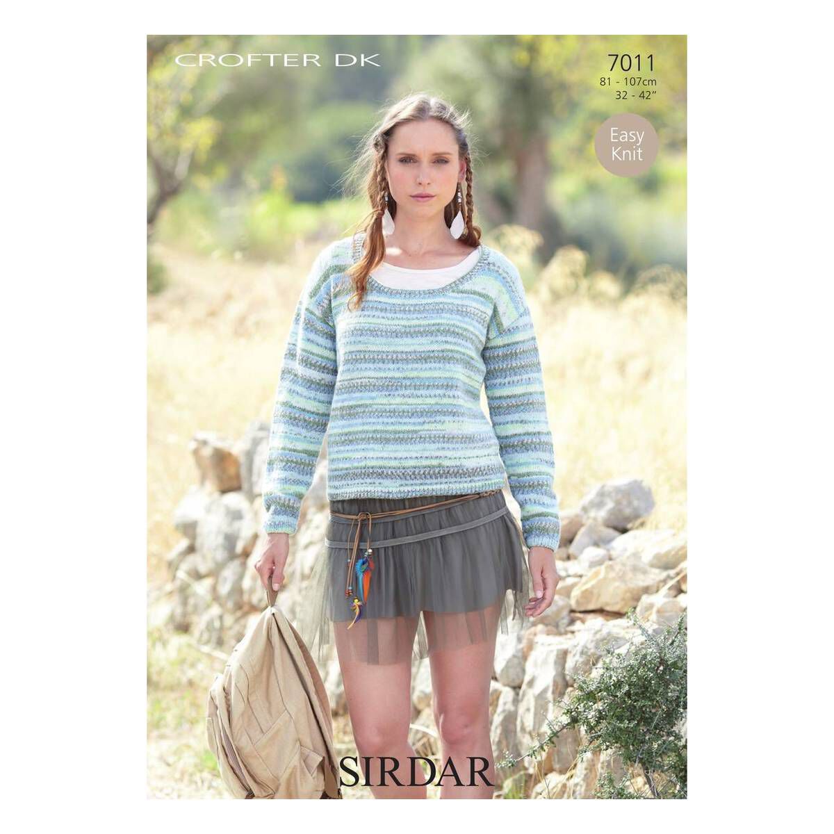 Sirdar Crofter DK Women's Jumper Digital Pattern 7011 | Hobbycraft
