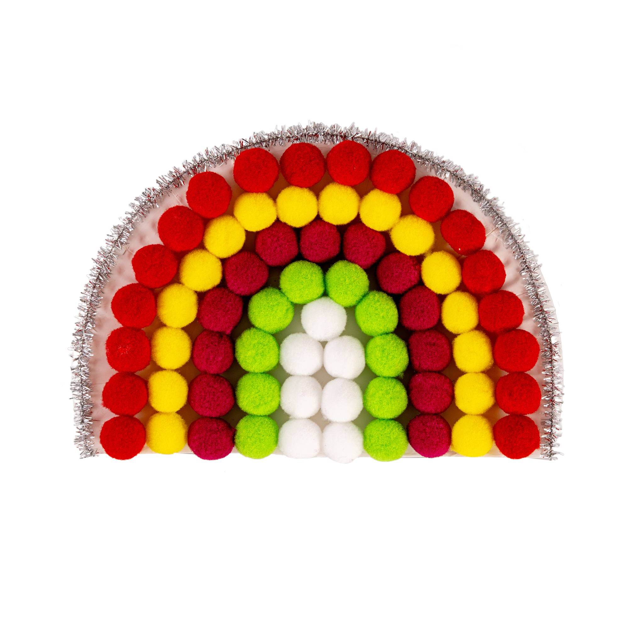 Rainbow Pom Pom Plate Kit | Hobbycraft