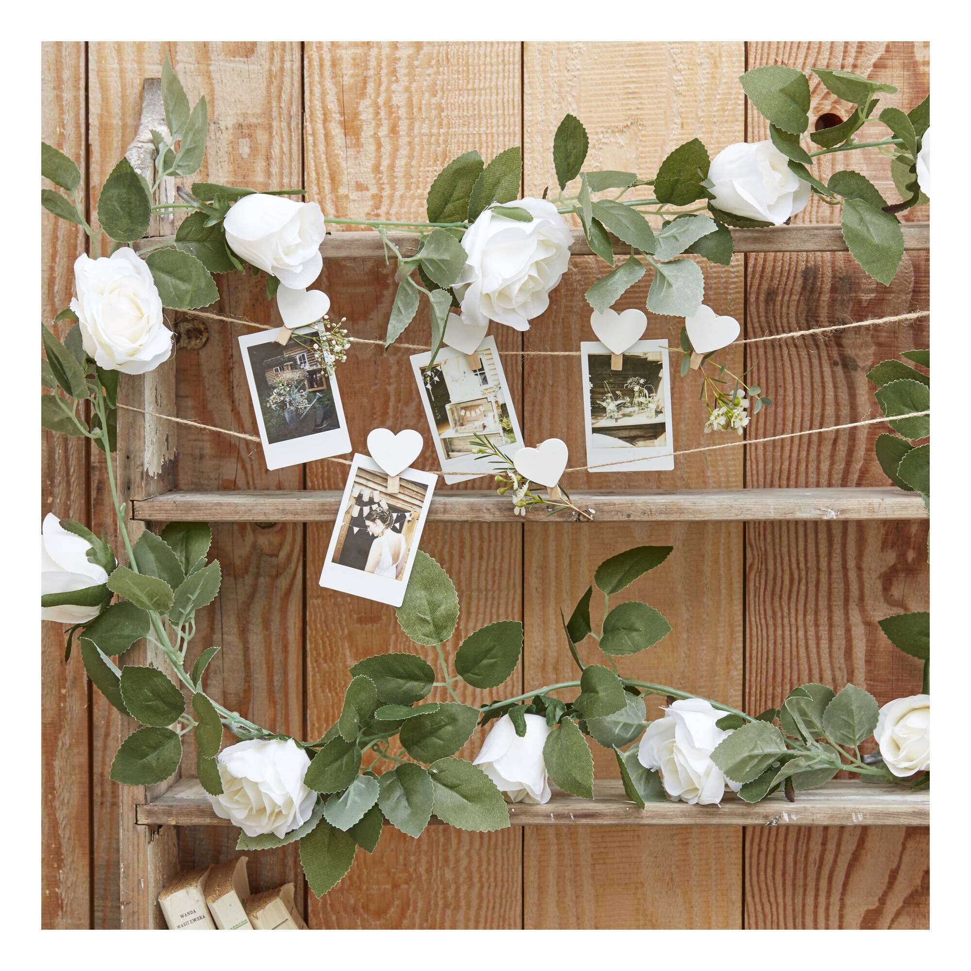 Ginger Ray White Floral Garland 2m | Hobbycraft