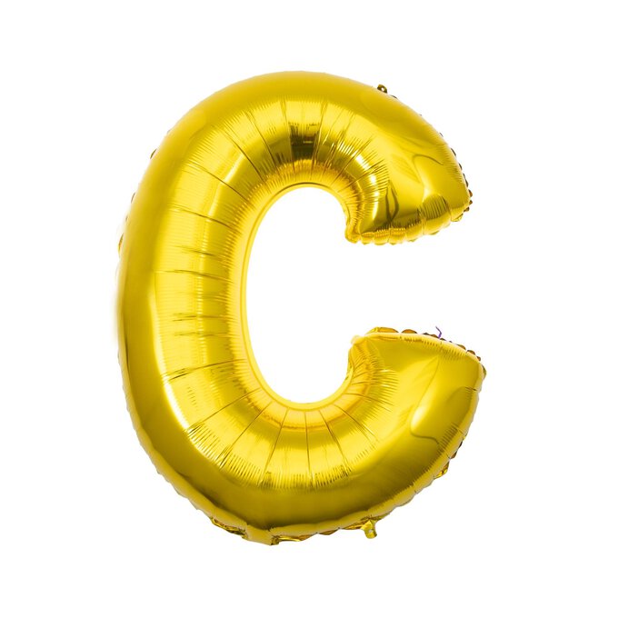 Extra Large Gold Foil Letter C Balloon | Hobbycraft