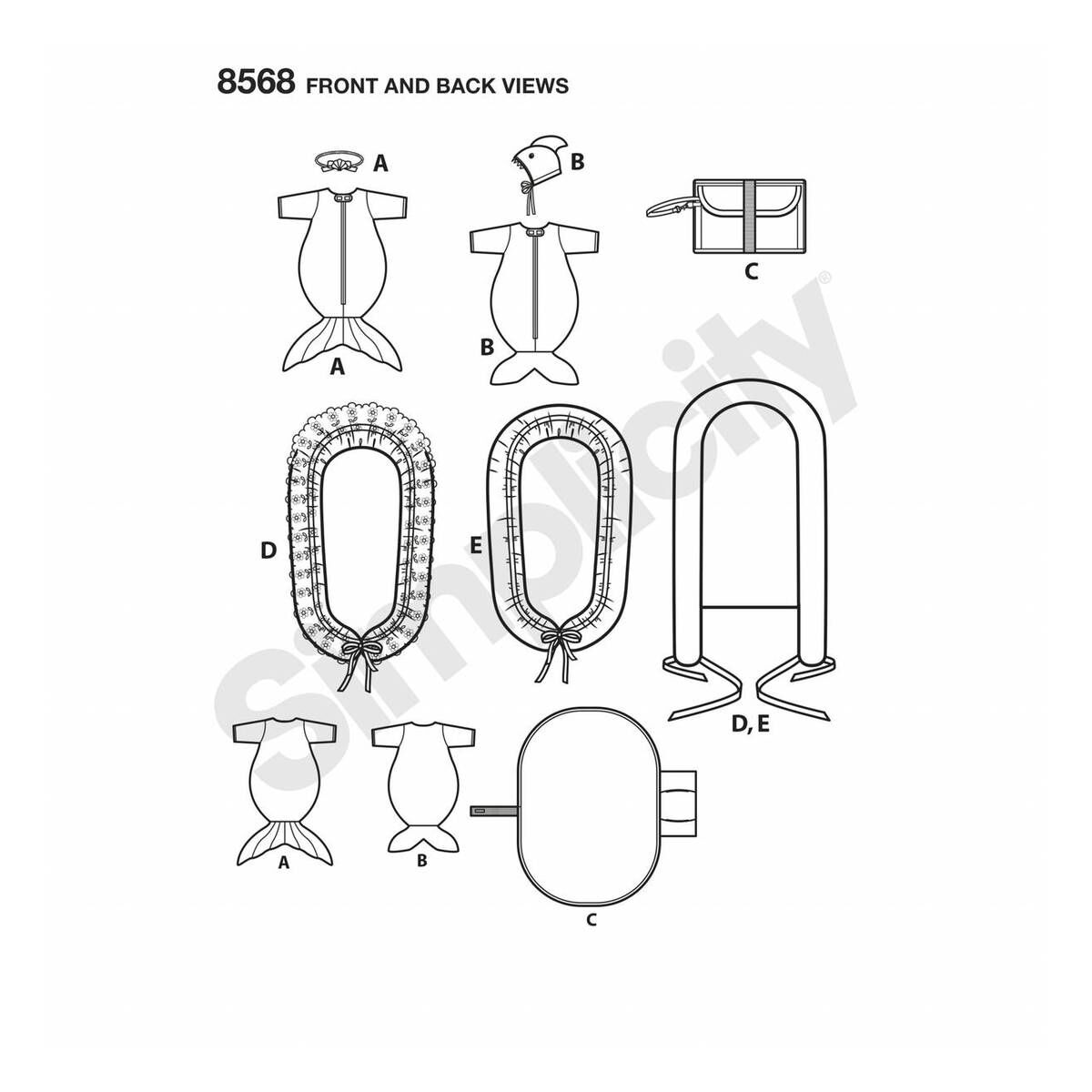 Simplicity Baby Mat and Accessories Sewing Pattern 8568 | Hobbycraft