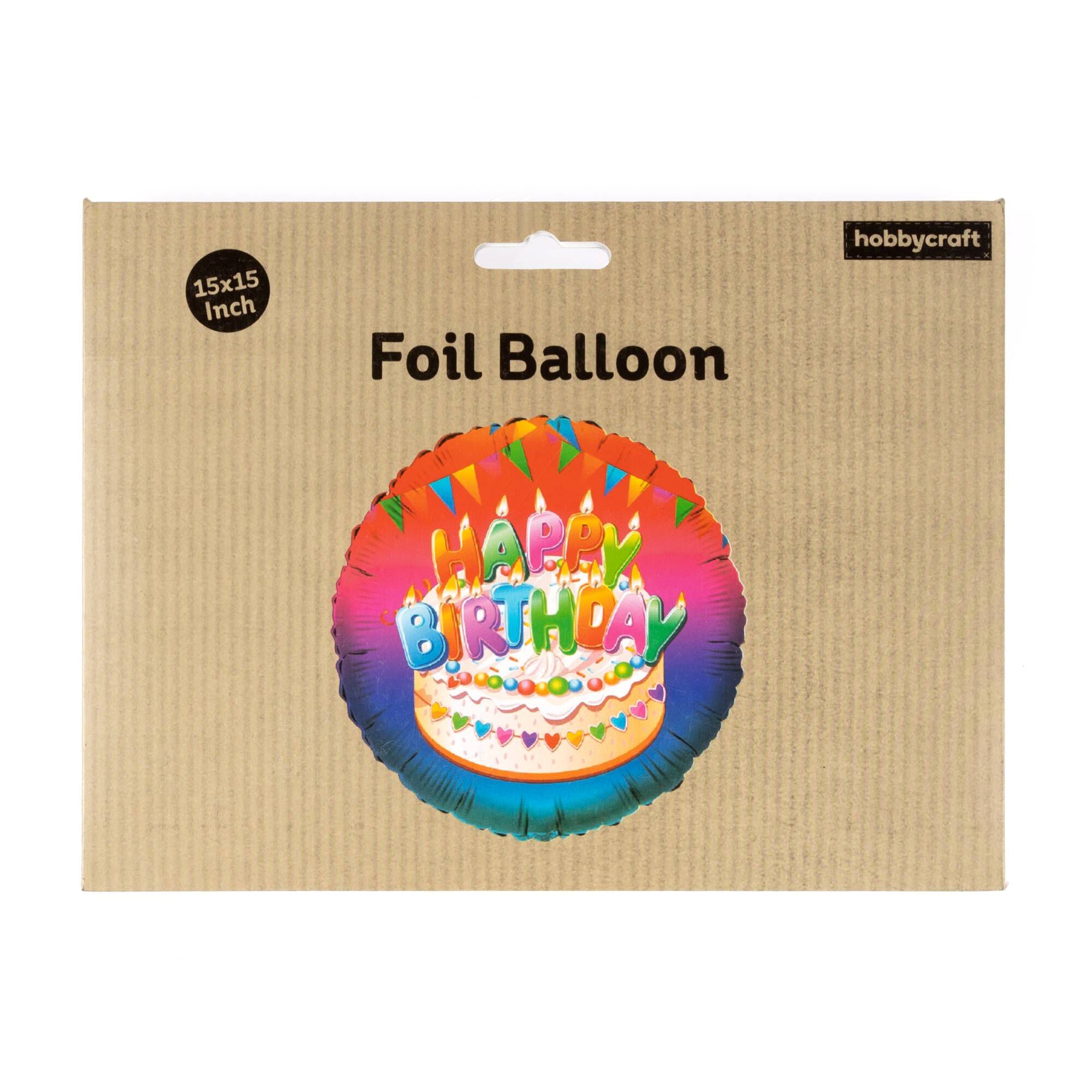 Large Happy Birthday Cake Foil Balloon | Hobbycraft