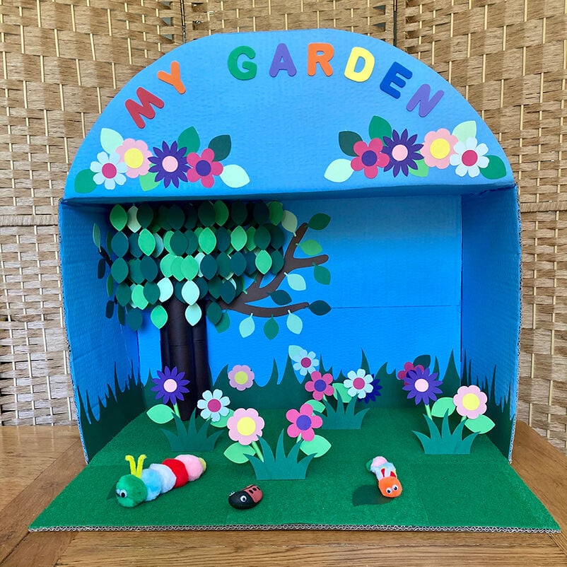 How to Make a Cardboard Box Summer Garden | Hobbycraft