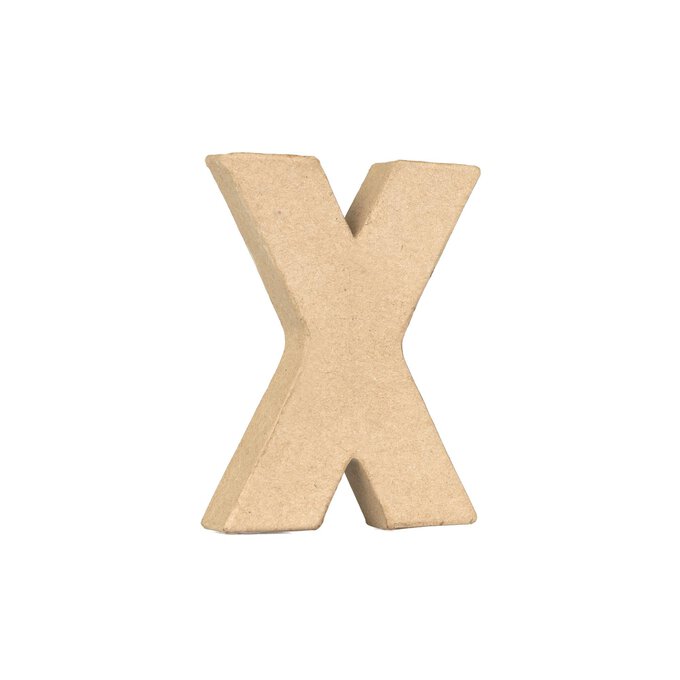 Mini Mache Letter X 10cm | Hobbycraft