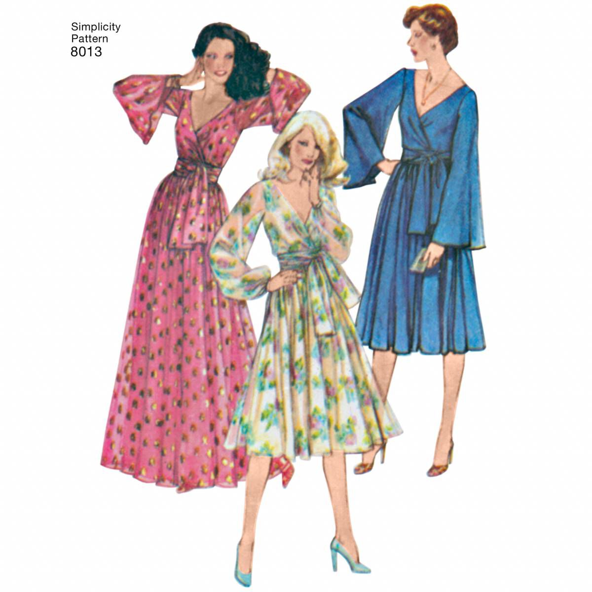 Simplicity 1970s Vintage Dress Sewing Pattern 8013 (14-22) | Hobbycraft