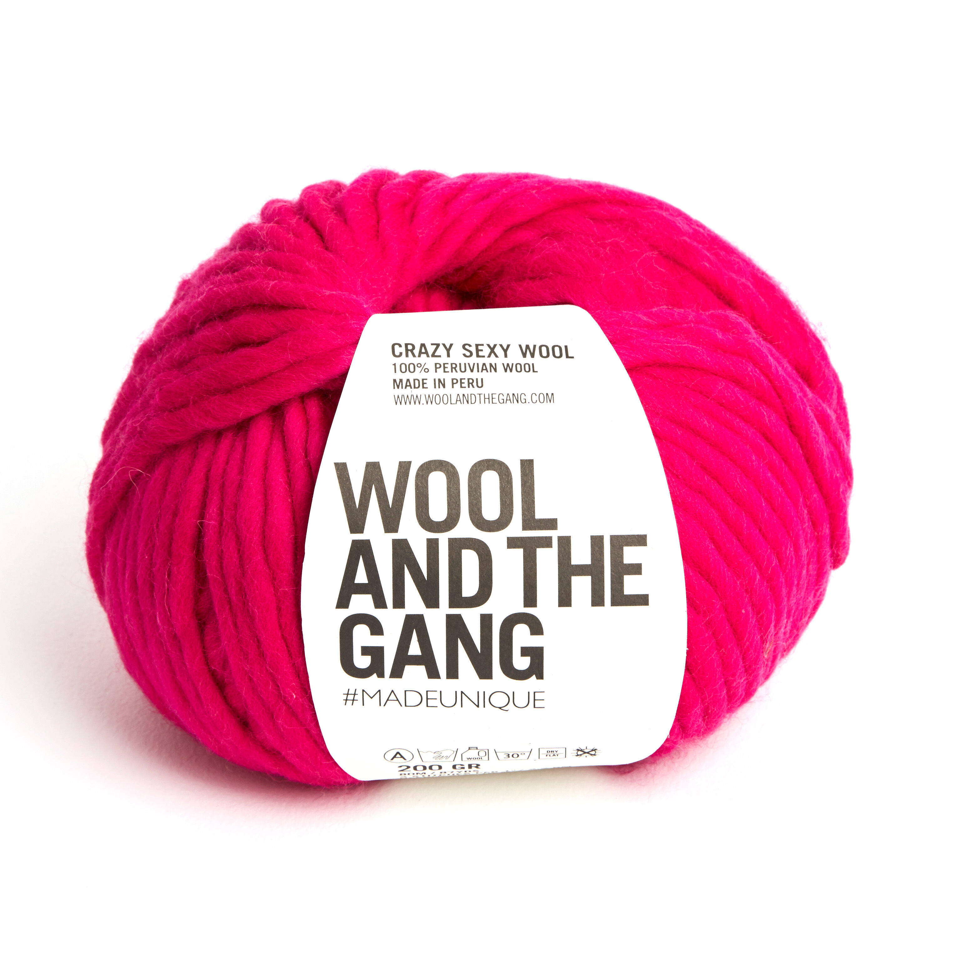 Wool and the Gang Hot Punk Pink Crazy Sexy Wool 200g | Hobbycraft