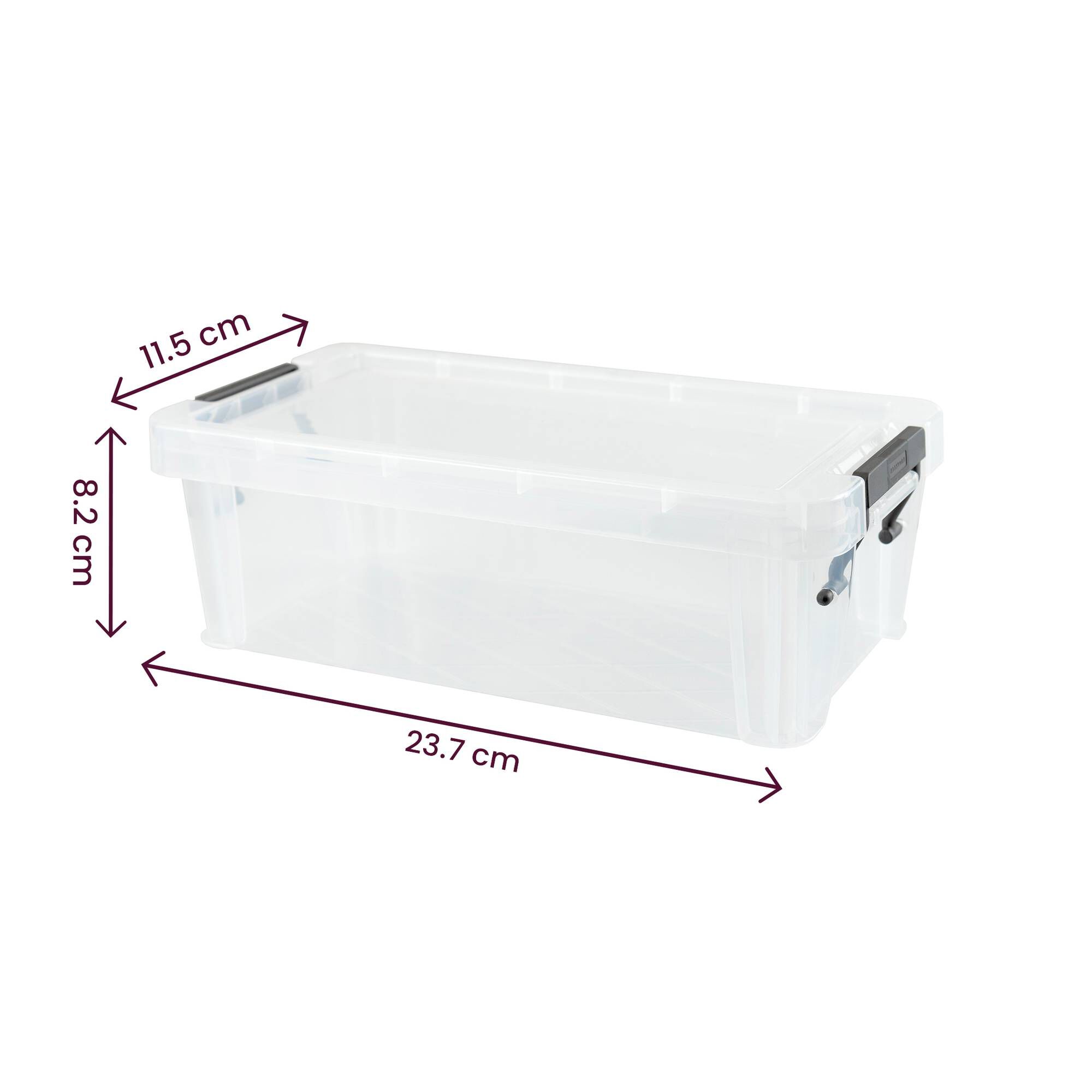 Whitefurze Allstore 1.3 Litre Clear Storage Box | Hobbycraft