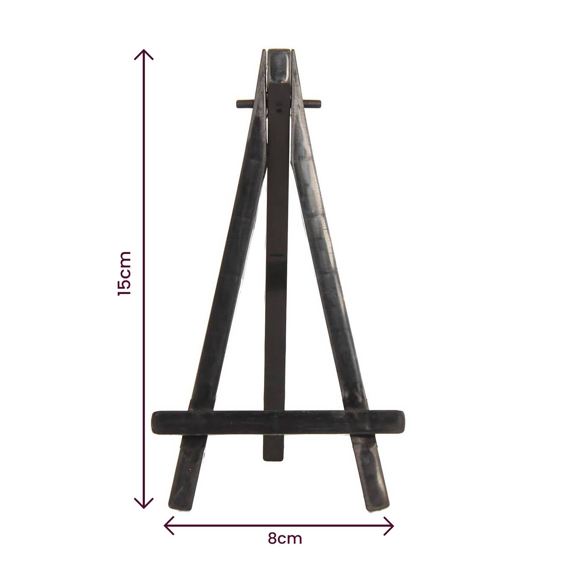 Black Plastic Mini Easel 15cm x 8cm x 8.5cm | Hobbycraft