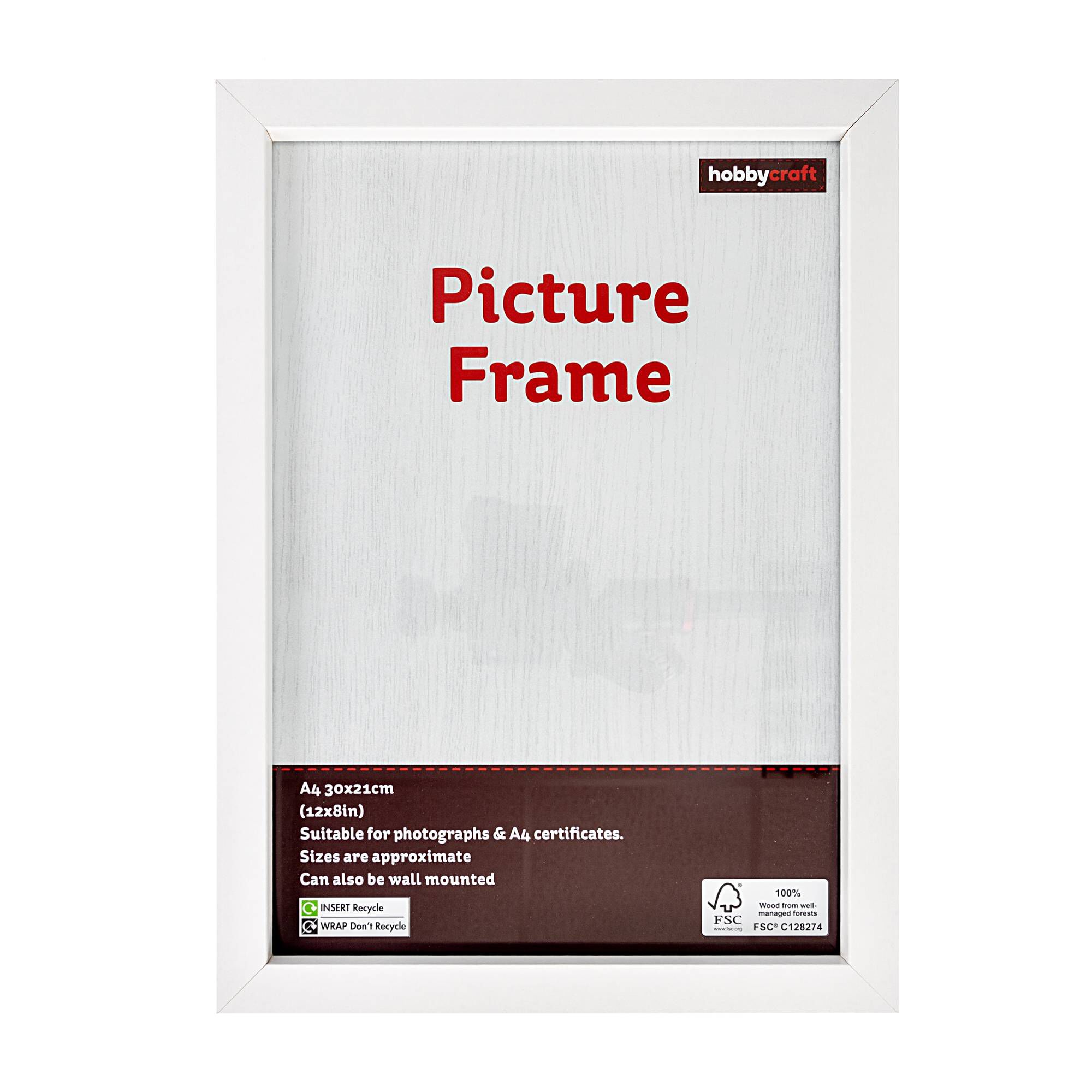 White Picture Frame A4 | Hobbycraft