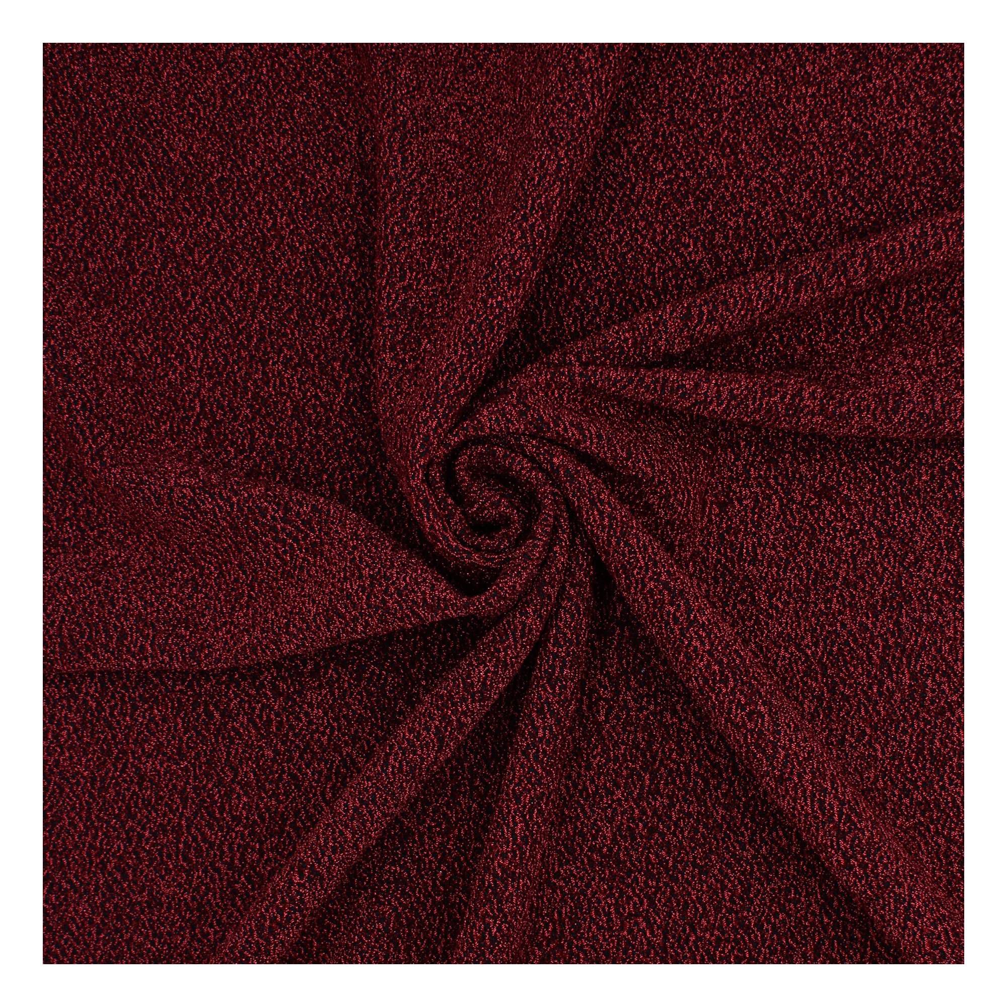 Red Metallic Jersey Fabric by the Metre | Hobbycraft