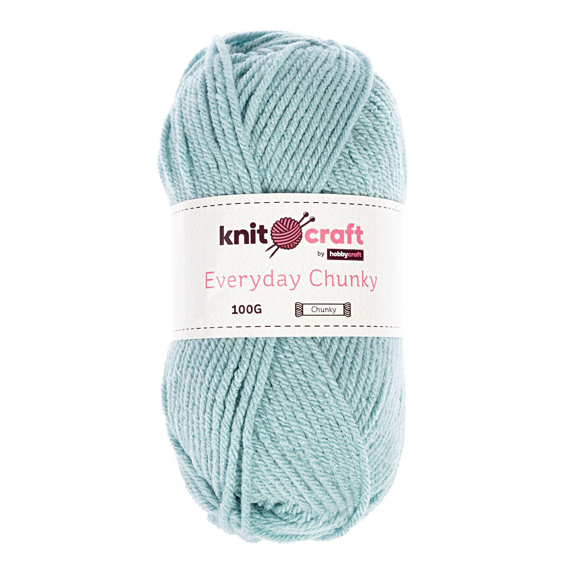 Knitcraft Soft Green Everyday Chunky Yarn 100g | Hobbycraft