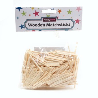 Natural Wooden Matchsticks 35 g | Hobbycraft