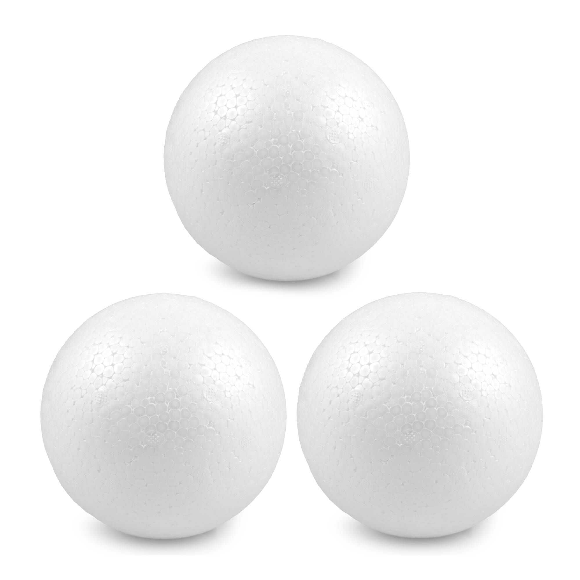 Polystyrene Balls 8cm 3 Pack | Hobbycraft