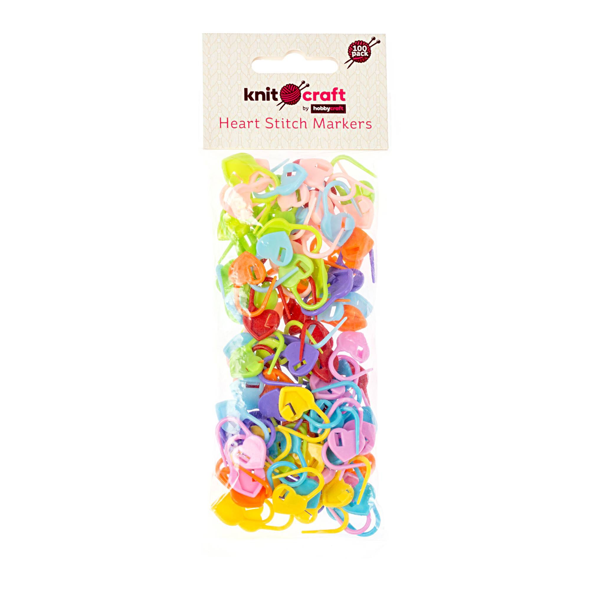 Heart Stitch Markers 100 Pack | Hobbycraft