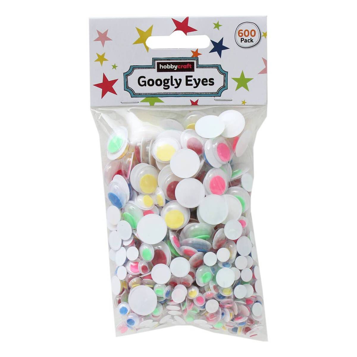 Coloured Googly Eyes 2cm 600 Pack | Hobbycraft