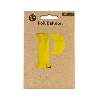 Gold Foil Letter P Balloon | Hobbycraft