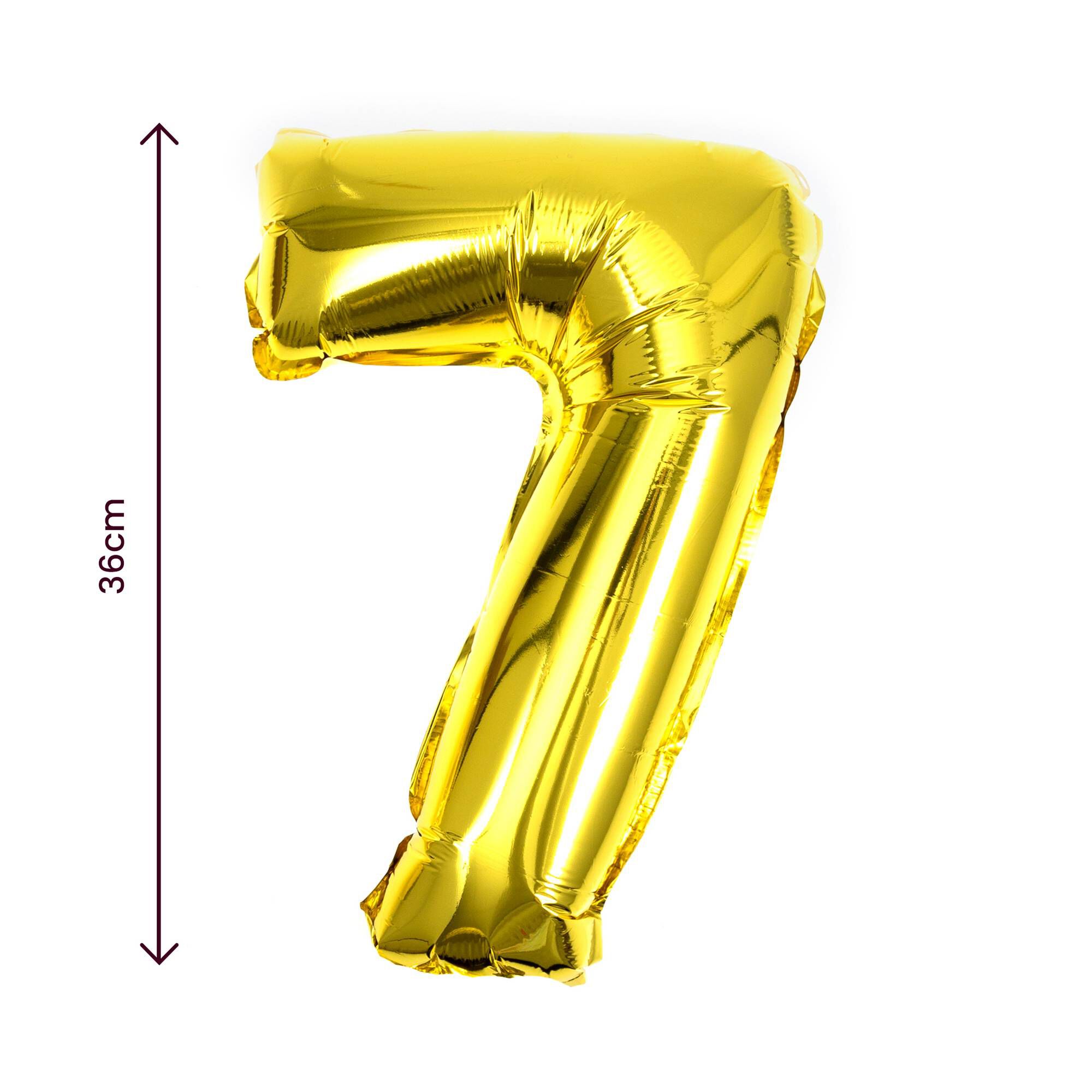 Gold Foil Number 7 Balloon | Hobbycraft