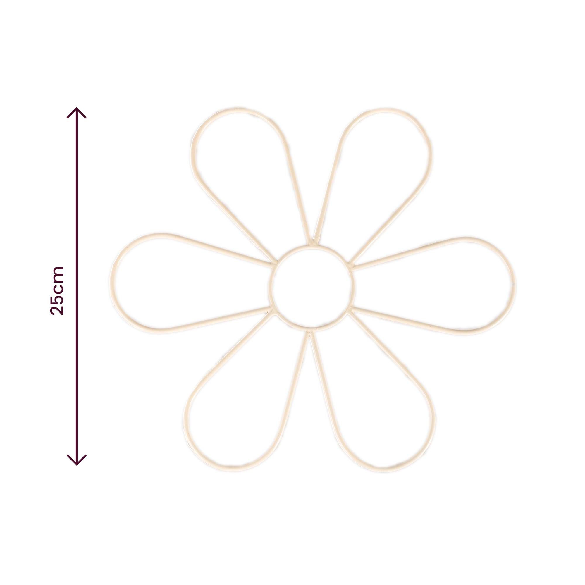 Macramé Metal Flower Frame 25cm | Hobbycraft