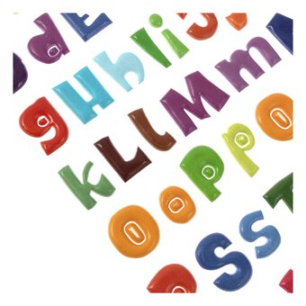 Multicolour Alphabet Puffy Stickers | Hobbycraft