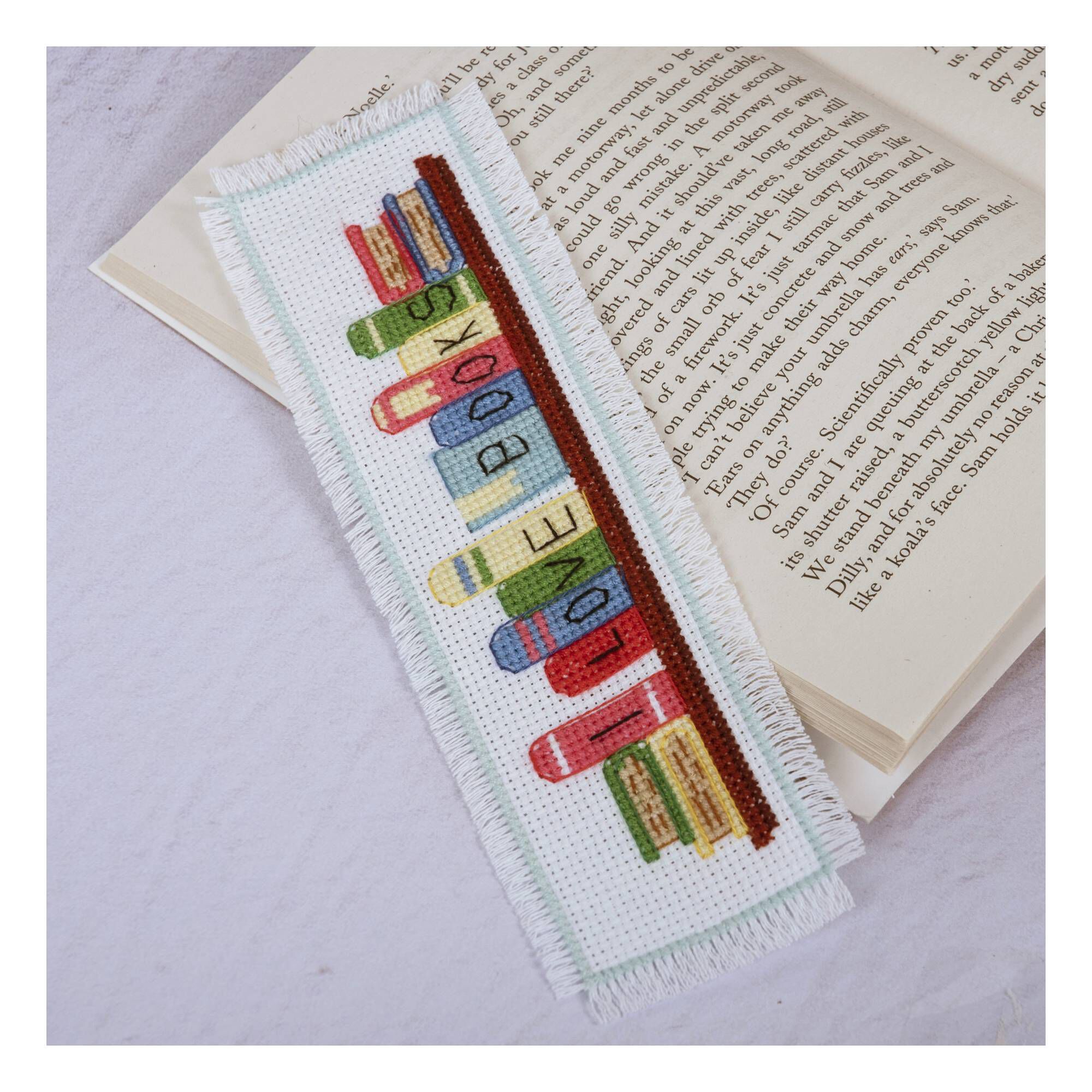 Trimits I Love Books Cross Stitch Bookmark Kit | Hobbycraft
