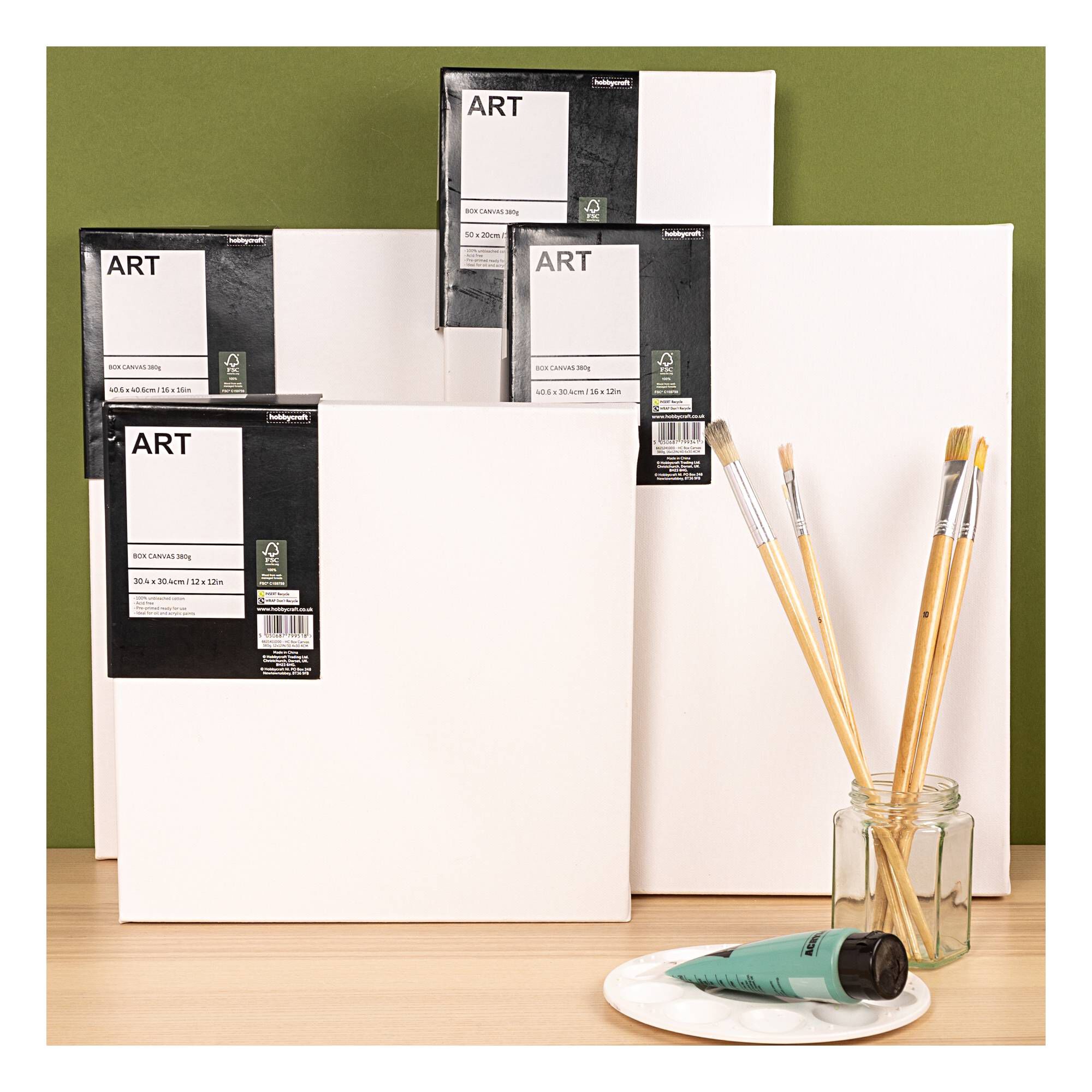 Box Canvas 30cm x 30cm | Hobbycraft