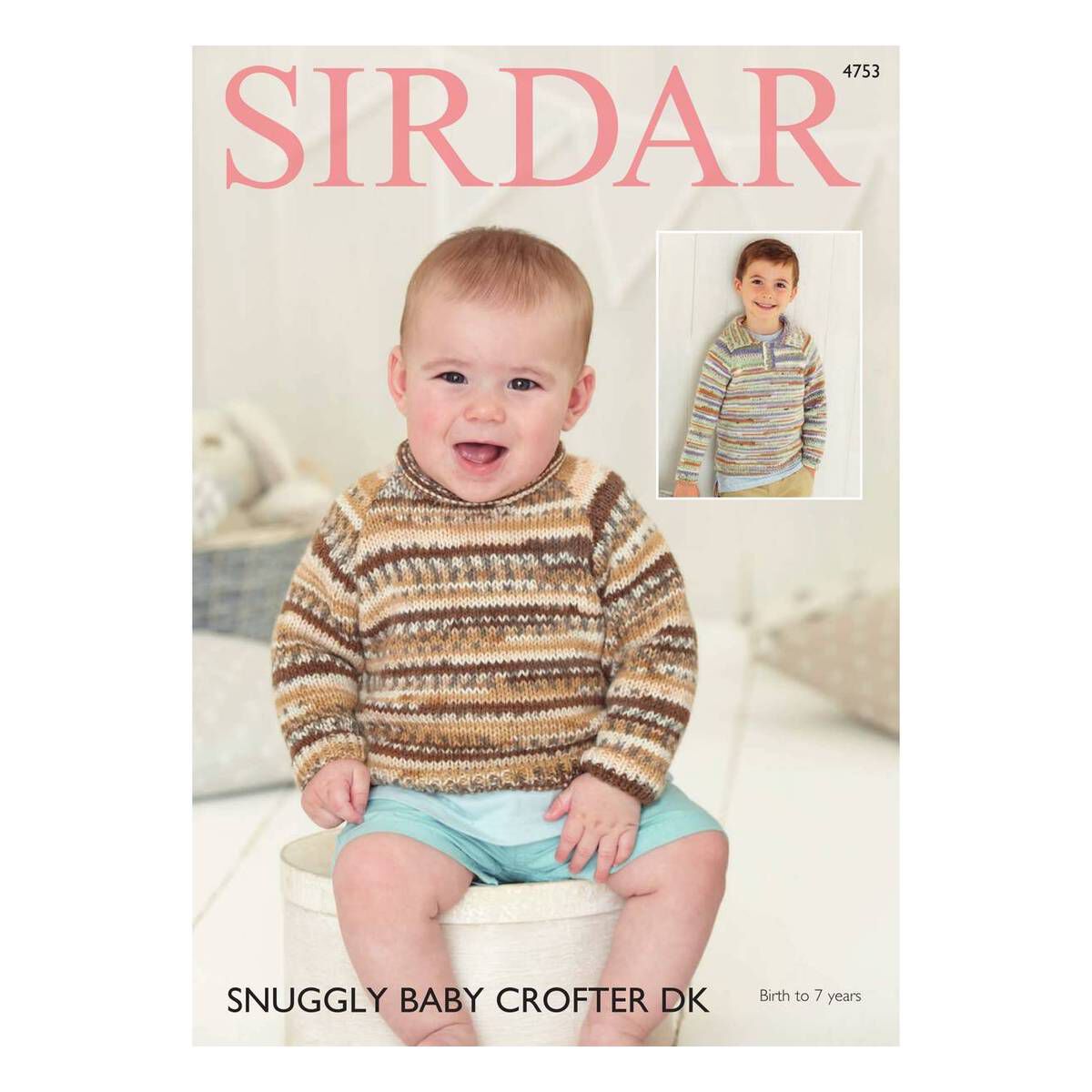 Sirdar Snuggly Baby Crofter DK Boys' Sweaters Digital Pattern 4753 ...