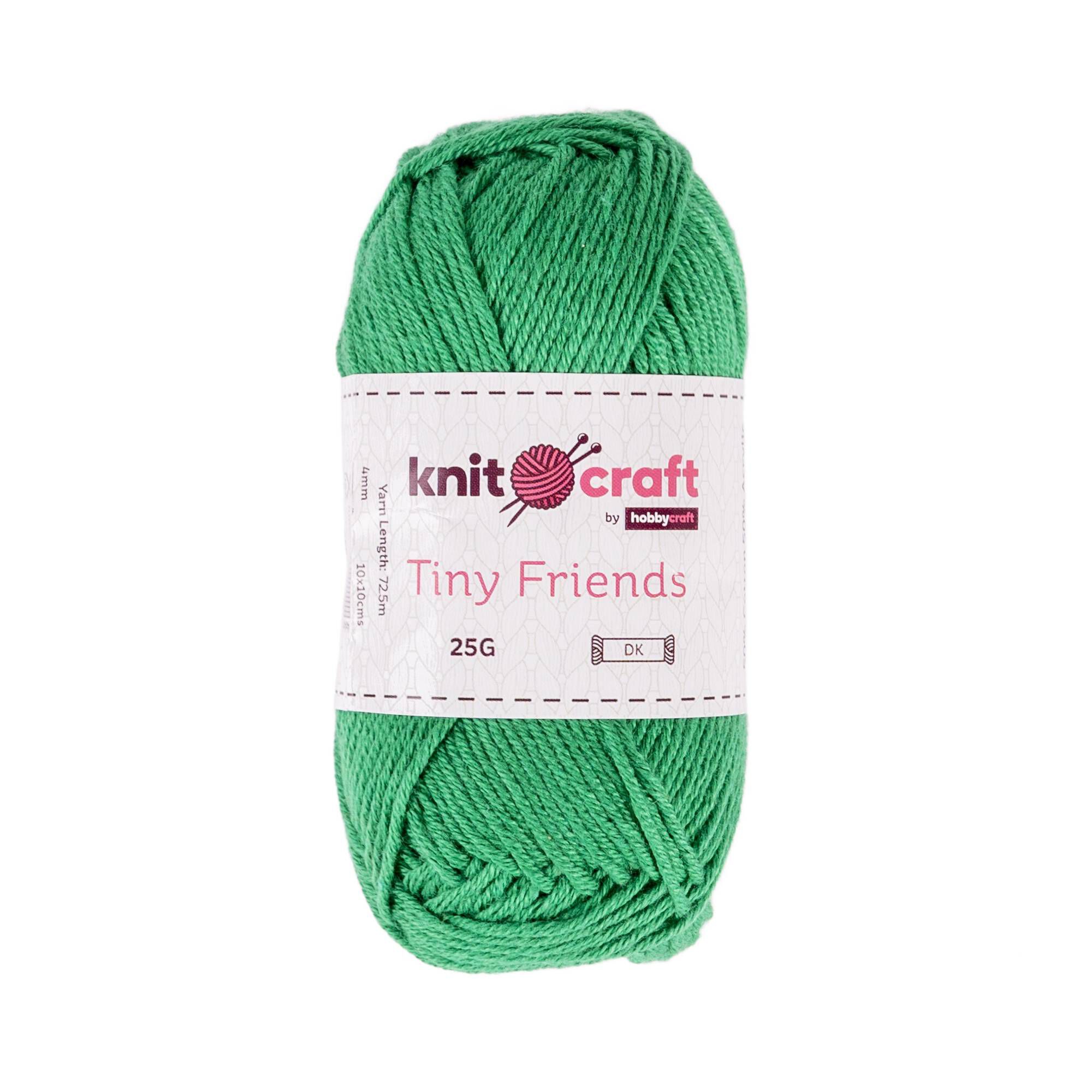 Knitcraft Bright Green Tiny Friends Yarn 25g | Hobbycraft