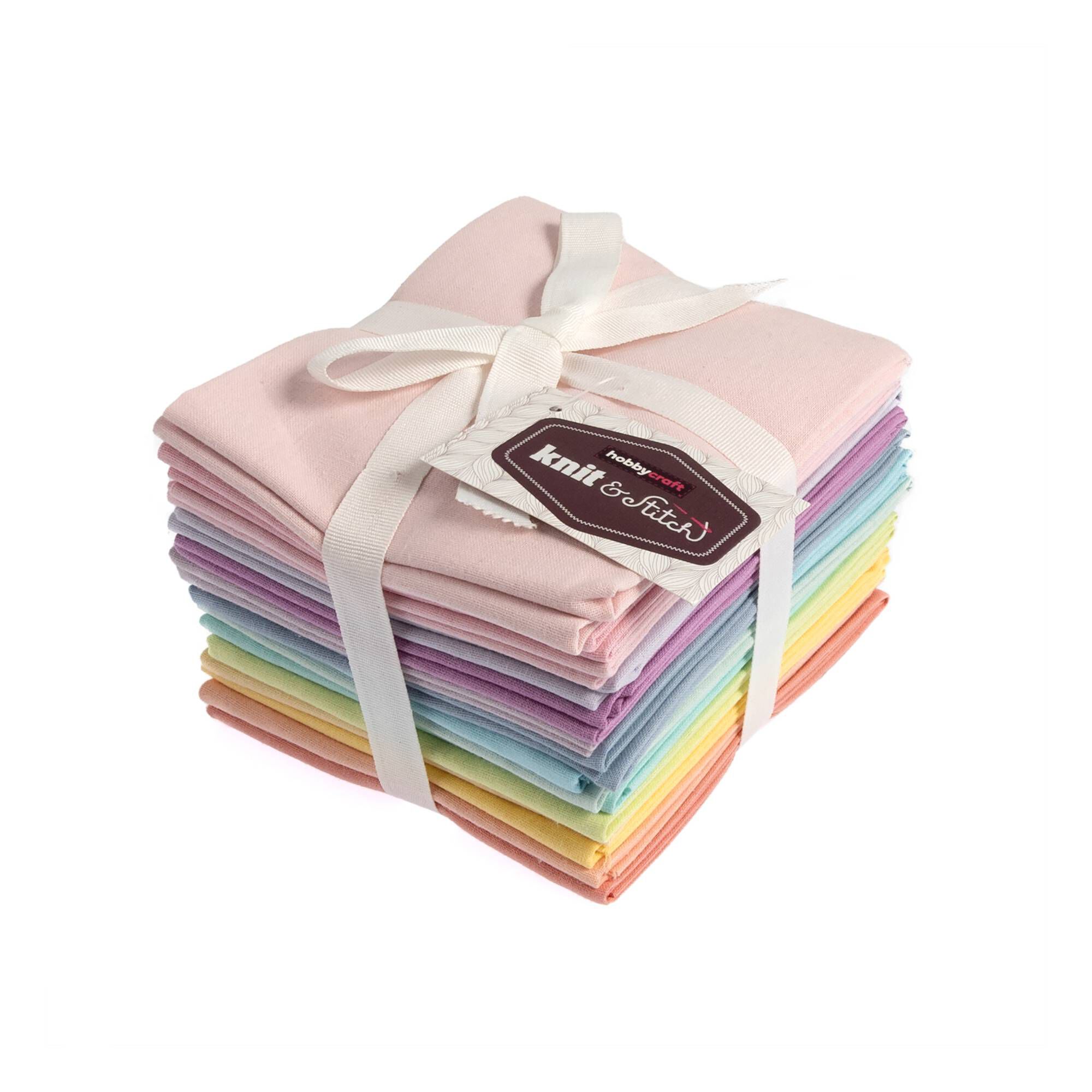 Hobbycraft Pastel Cotton Fat Quarters 15 Pack | Hobbycraft