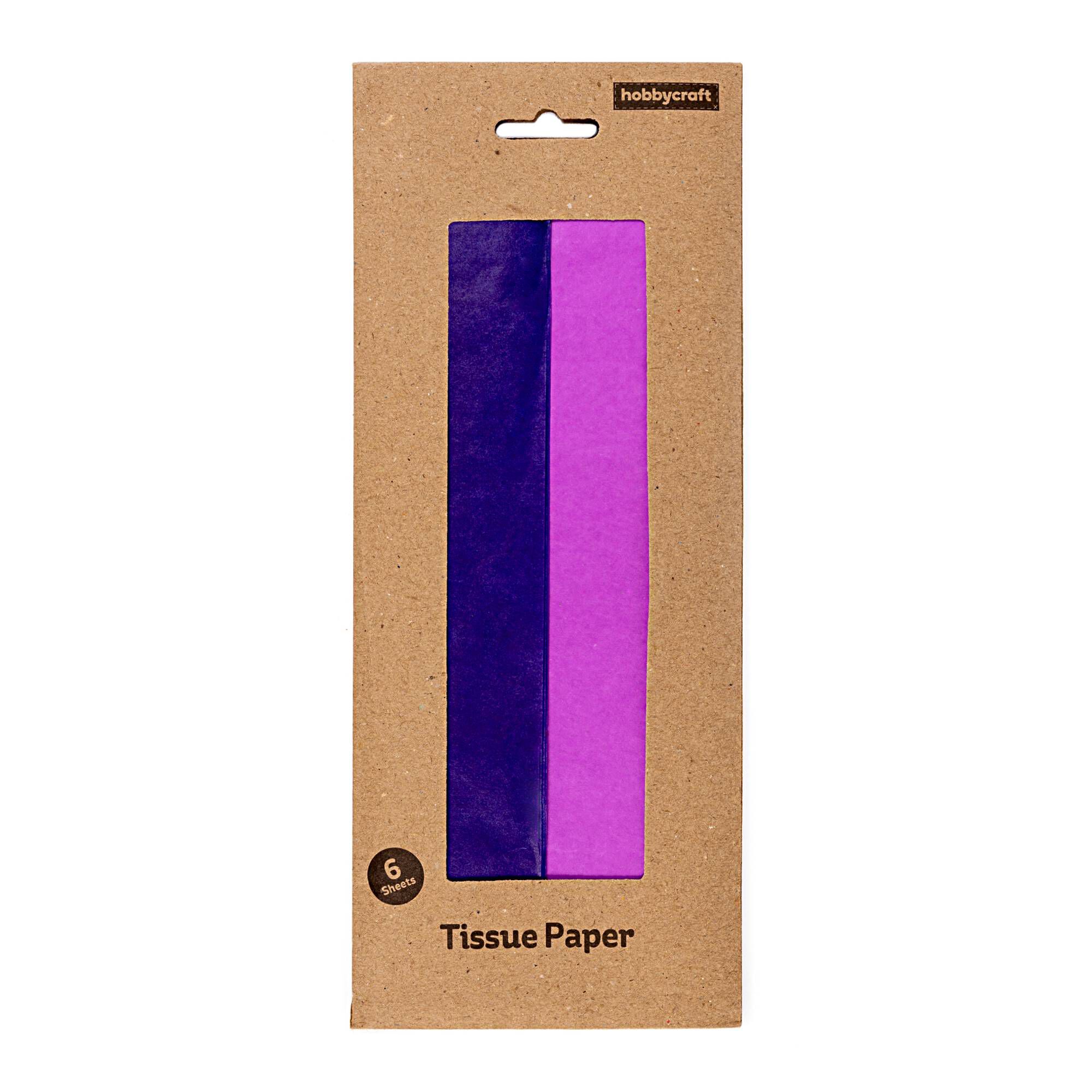 Dark Violet and Lavender Tissue Paper 50cm x 75cm 6 Pack | Hobbycraft