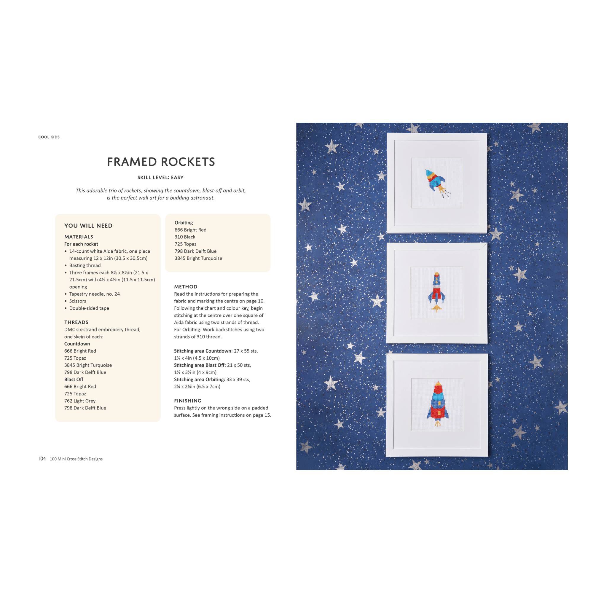 100 Mini Cross Stitch Designs Book | Hobbycraft