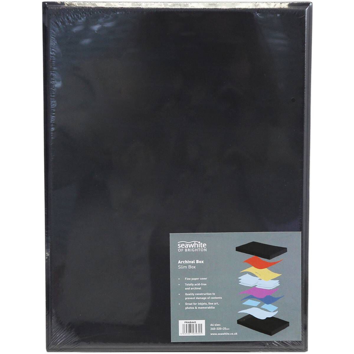 Seawhite Black Professional Archival Slim Box A4 | Hobbycraft