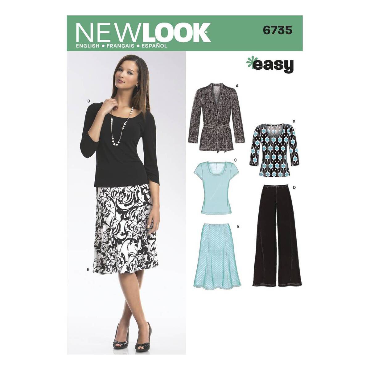 New Look Women's Separates Sewing Pattern 6735 | Hobbycraft