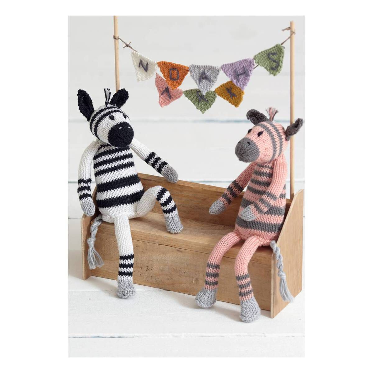 FREE PATTERN Sirdar Cotton DK Noahs Ark Zany Zebras Knitting Pattern ...