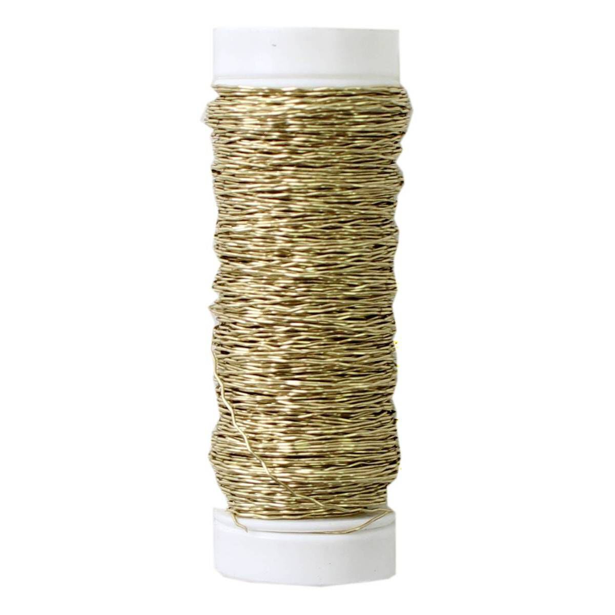 Oasis Gold Floral Bullion Wire 25g | Hobbycraft