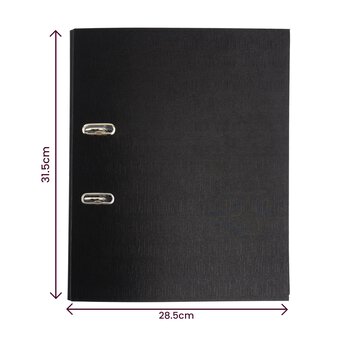 Black A4 Lever Arch File | Hobbycraft