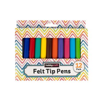 Felt Tip Pens 12 Pack | Hobbycraft