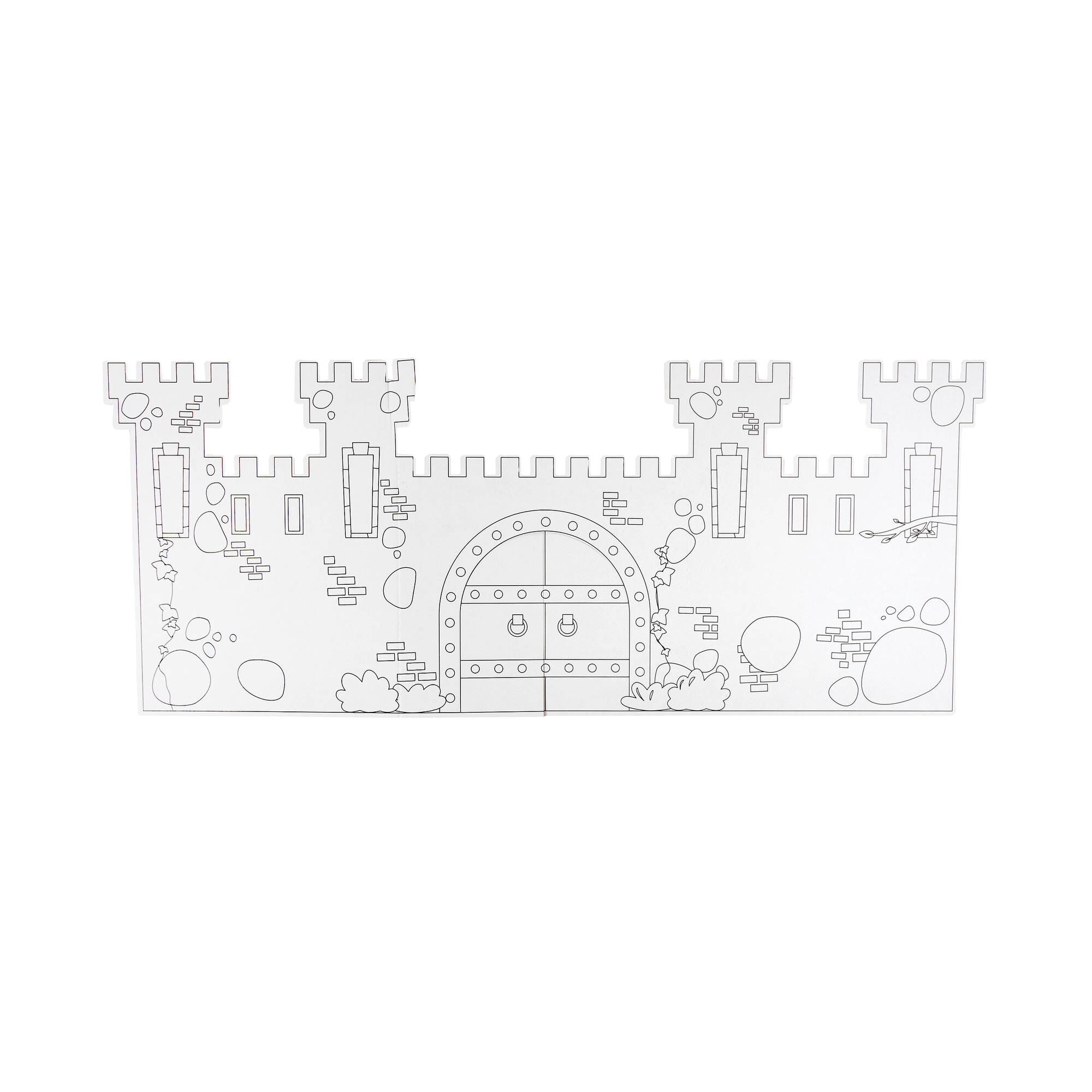 Colour-In Cardboard Tabletop Castle 103cm | Hobbycraft