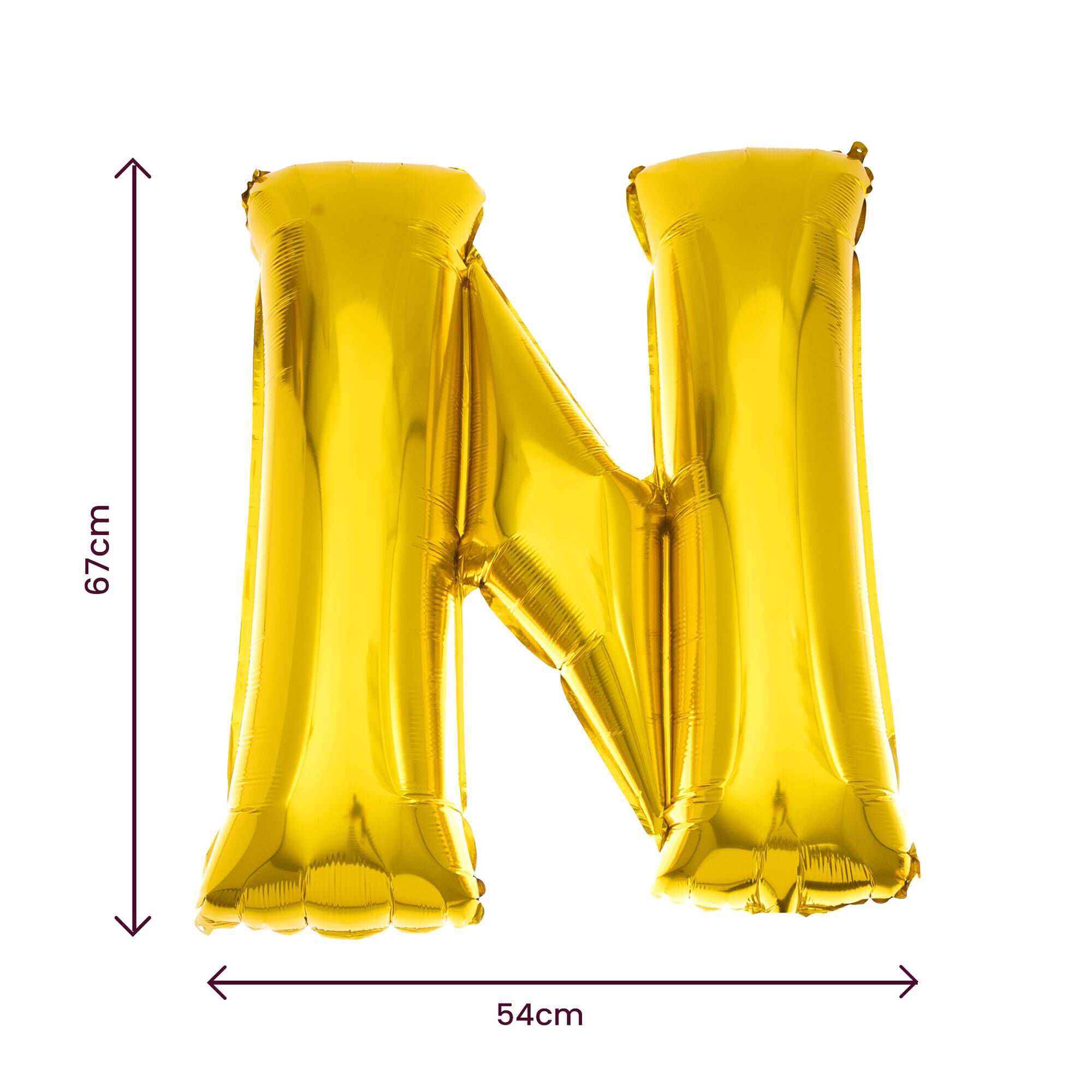 Extra Large Gold Foil Letter N Balloon | Hobbycraft