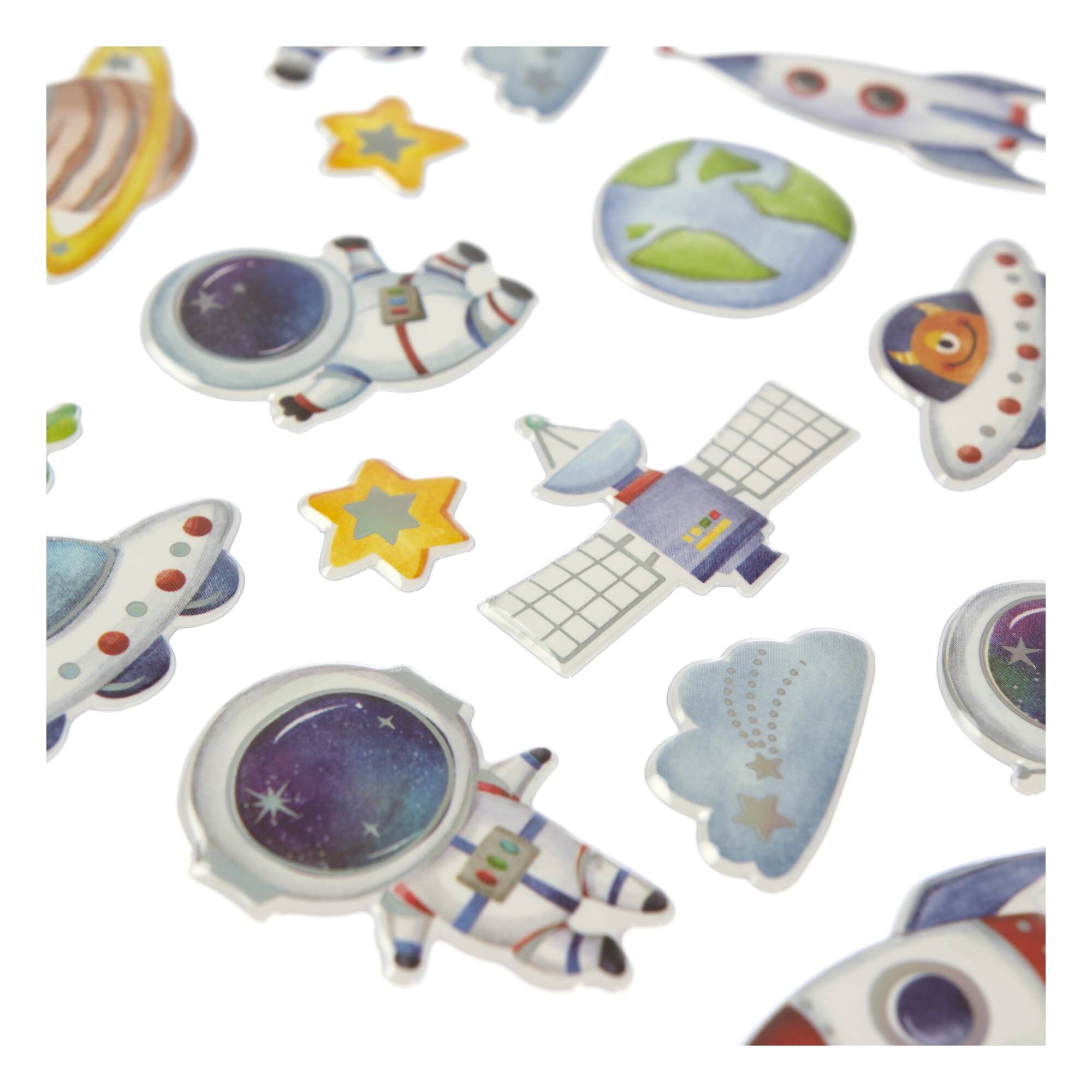 Space Astronaut Embossed Foil Stickers | Hobbycraft