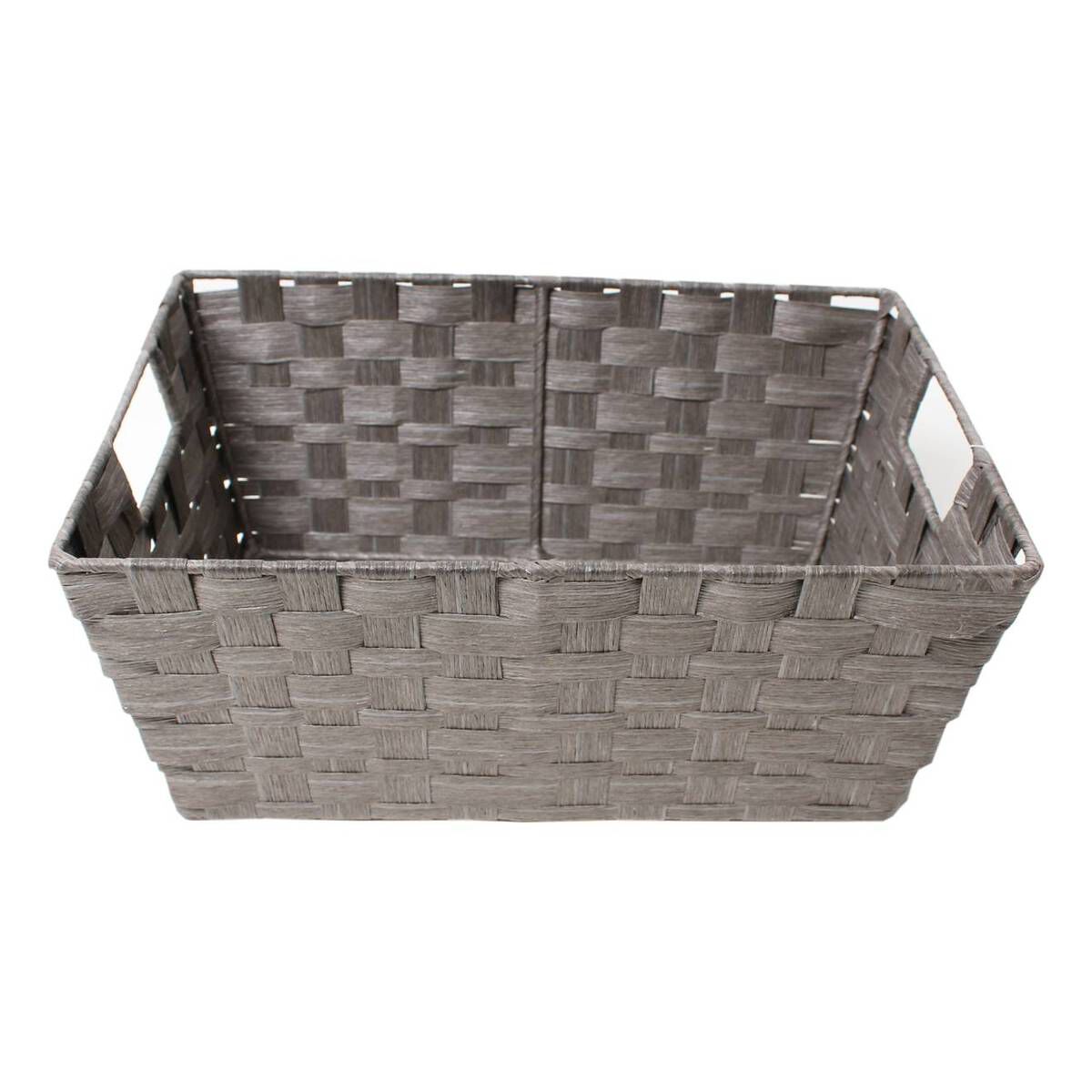 Grey Paper Storage Basket 33cm x 23cm x 14cm | Hobbycraft