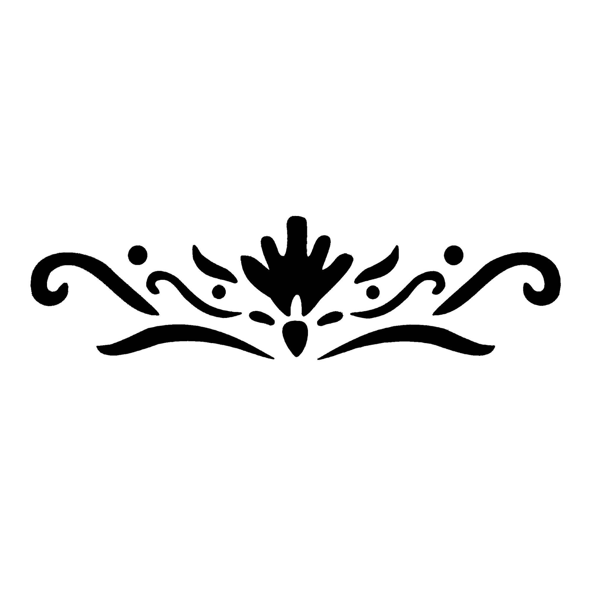 Flower Border Stencil 10cm x 25cm | Hobbycraft